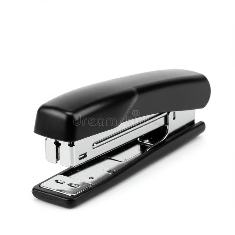 A Standard Office Stapler with a Sleek Design, Featuring a Black ...