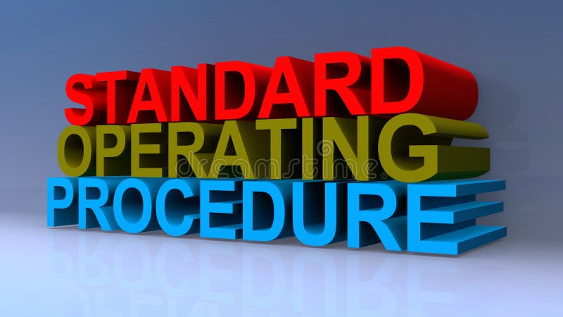 Standard Operating Procedure Vector Infographic in Minimal Outline ...