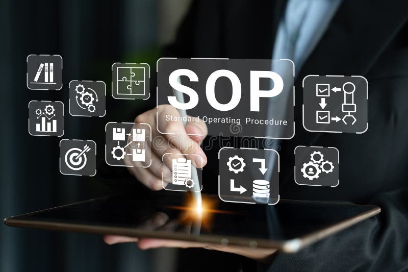 Standard Operating Procedure (SOP) and Process Automation Concept Parse Stock Illustration ...