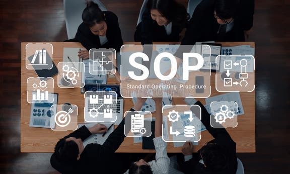 Standard Operating Procedure (SOP) and Process Automation Concept Parse Stock Illustration ...