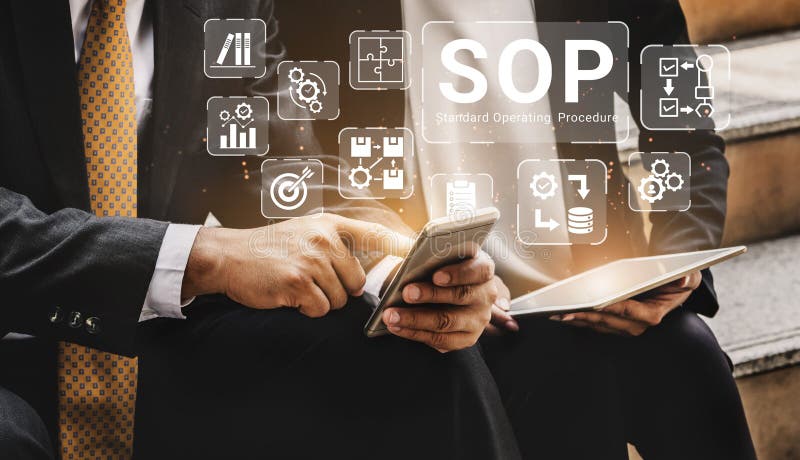 Standard Operating Procedure SOP and Process Automation Concept Parse Stock Image - Image of ...