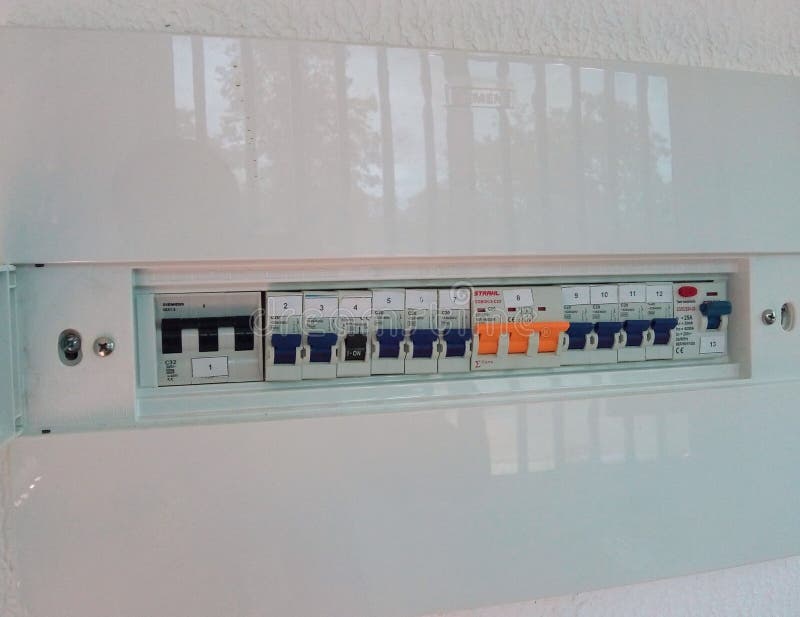 Power distribution box editorial stock photo. Image of house - 129304968