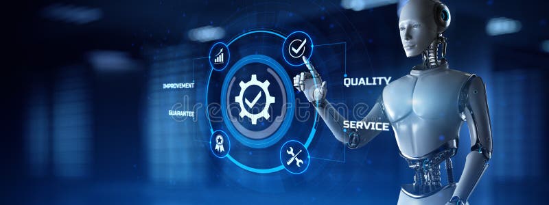 Standard Quality Control Certification Standardisation. Robot Pressing ...