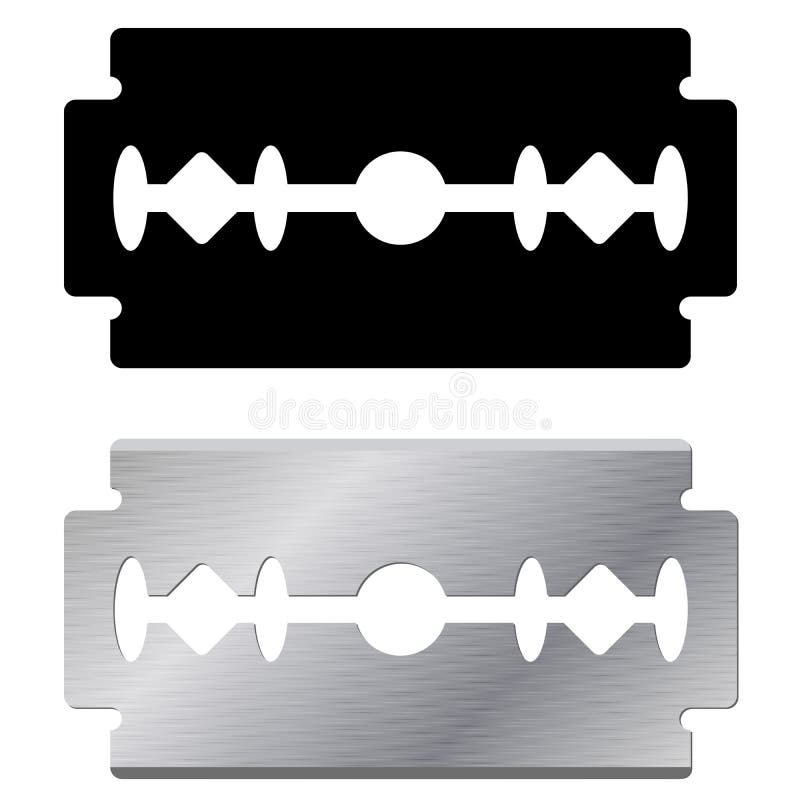 Standard razor blade stock vector. Illustration of obsolete - 31693302