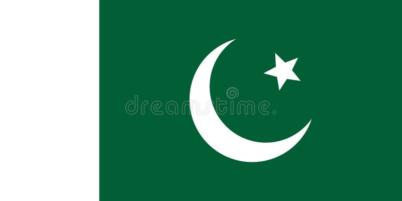 Standard Size Flag Icon. an Illustration of the Pakistan Vintage Grungy ...