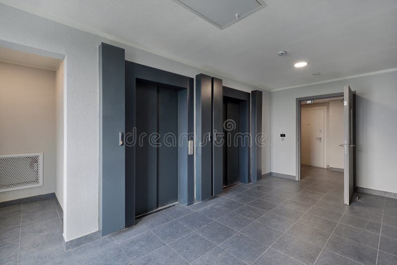 Elevator Lobby in a New Apartment Building Stock Photo - Image of place ... Elevator Lobby in a New Apartment Building Stock Photo - Image of place ...