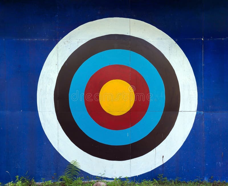 Standard Target for Decoration on Wall Stock Image - Image of dart ...