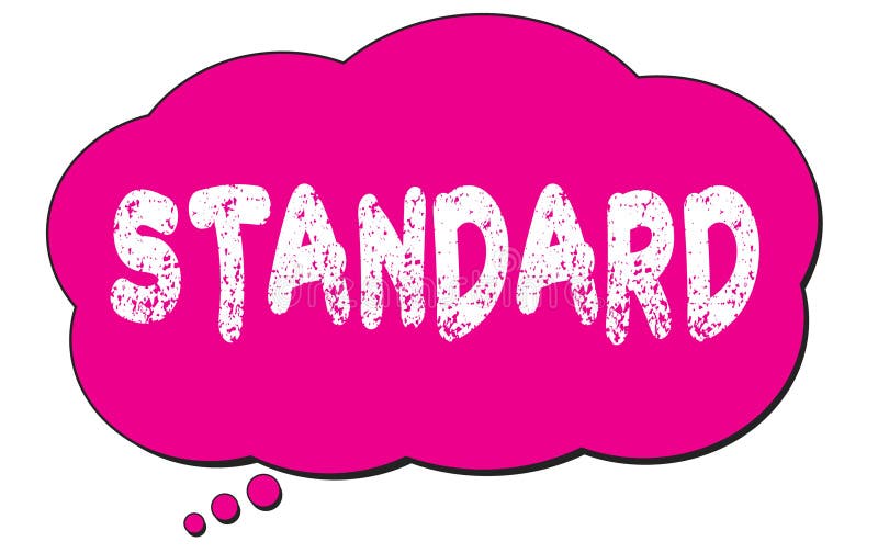 STANDARD Text on Black Yellow Vintage Lines Stamp Stock Illustration ...