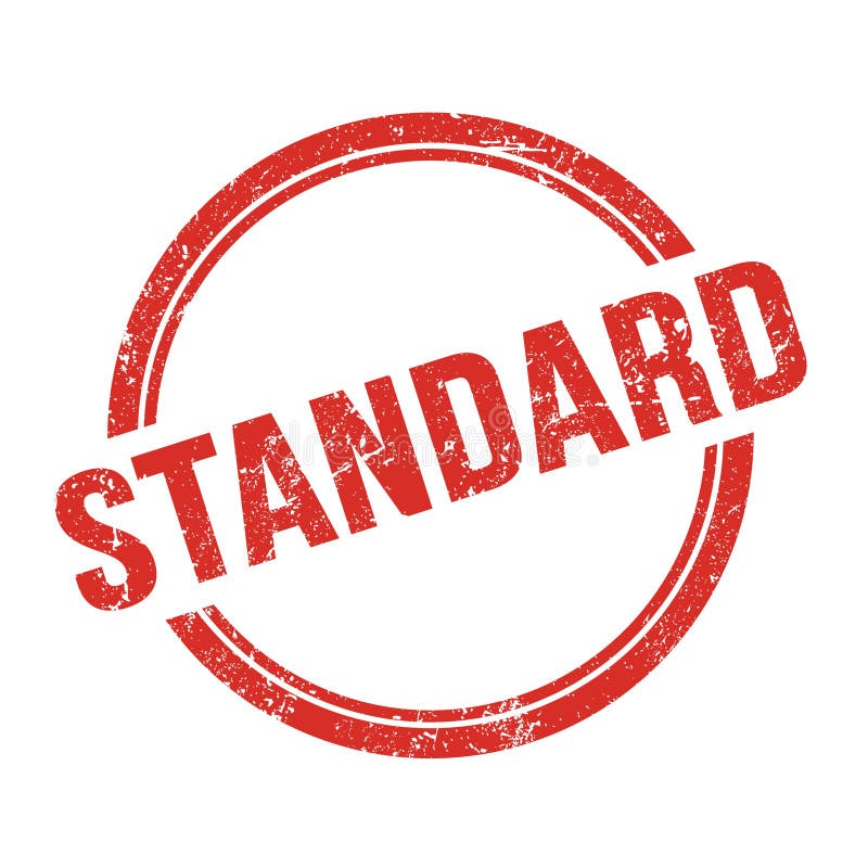 STANDARD Text on Black Yellow Vintage Lines Stamp Stock Illustration ...