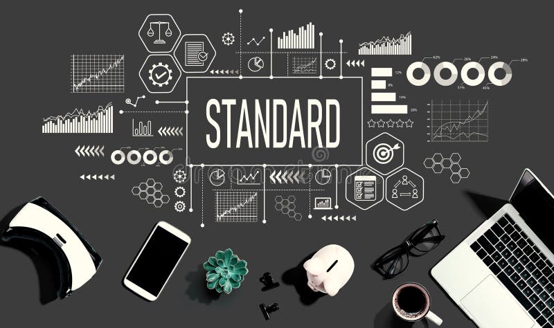 Standard Theme with Notebook and Pen Stock Photo - Image of certified ...