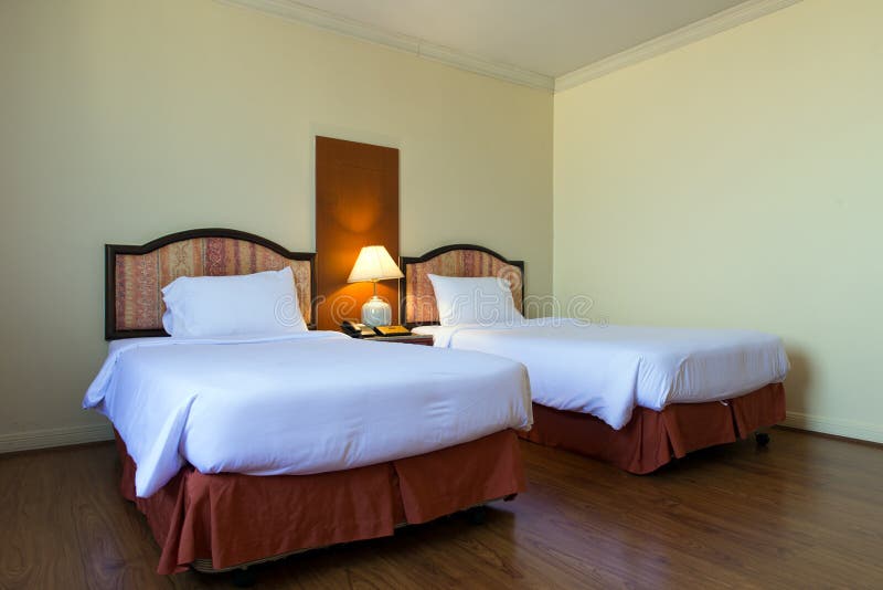 Standard twin bed room stock image. Image of living - 111441497