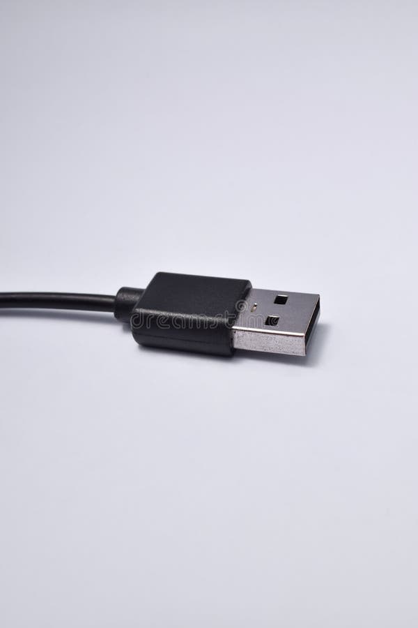 Standard USB type a black stock image. Image of data - 260995683