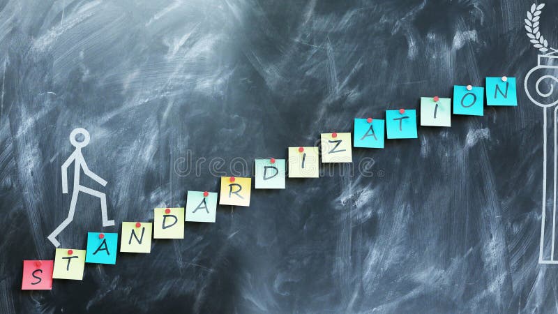 Standardization Make Steps To Success Stock Illustration - Illustration ...
