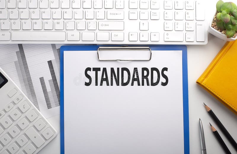 STANDARDS Written on the Paper with Keyboard, Chart, Calculator and ...