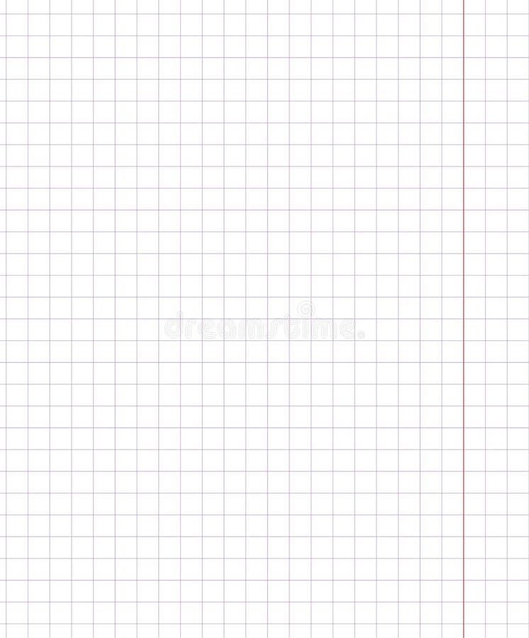 A Sheet of School Notebook in a Ruler with a Slanting Line. School ...