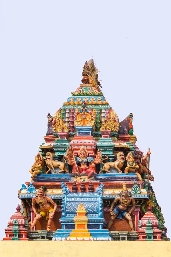 Standbeeld Van Durga Op Mariamman-tempel in Kothamargalam Redactionele ...