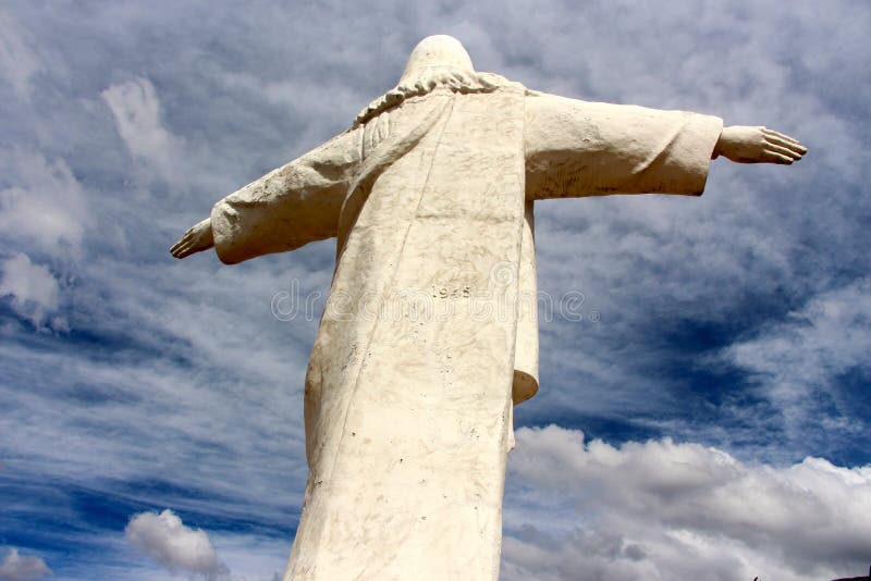 Standbeeld Van Jesus-Christus Stock Afbeelding - Image of christus ...