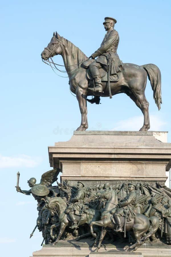 Standbeeld Van Keizer Alexander II, Sofia, Bulgarije Stock Foto - Image ...