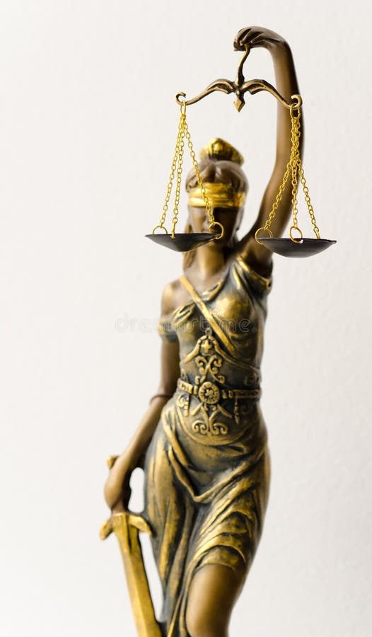 Standbeeld van Justitia stock foto. Image of brons, niemand - 25364656