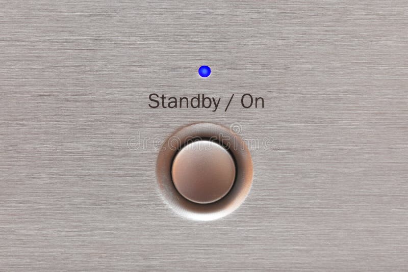 Standby button stock image. Image of hand, orange, lighting - 28254603