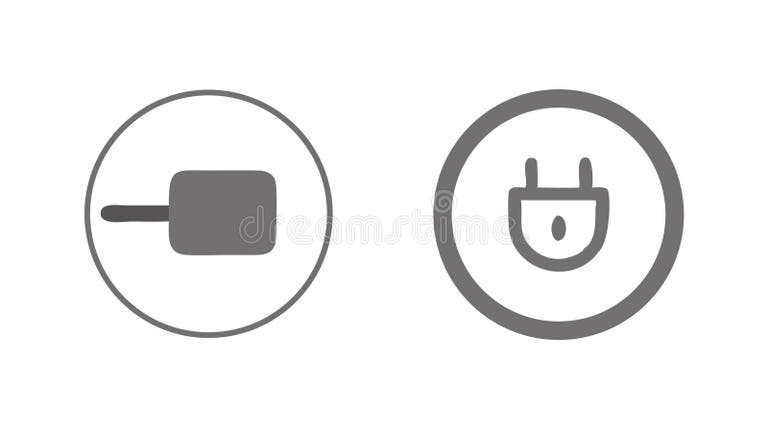 Standby Mode Power Button Icon Illustration , Vector Design Generative ...