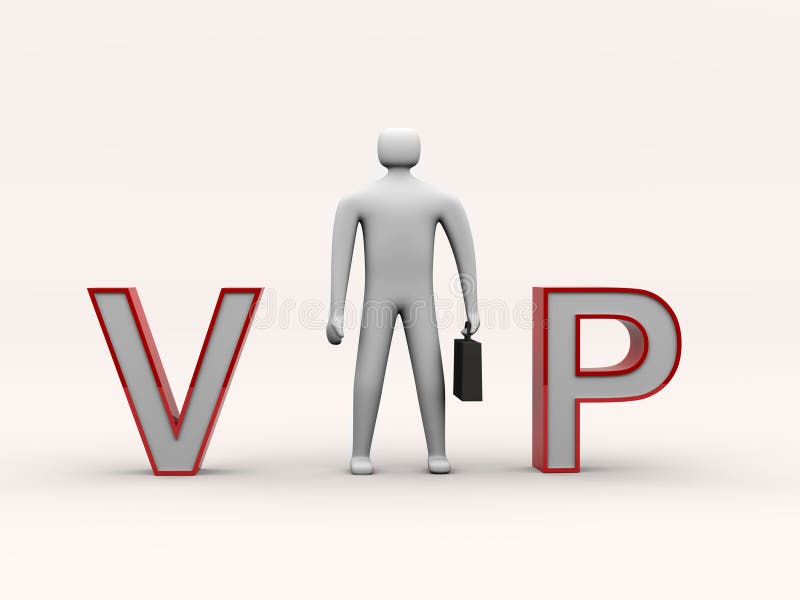 3d VIP man stock illustration. Illustration of luxury - 46029621