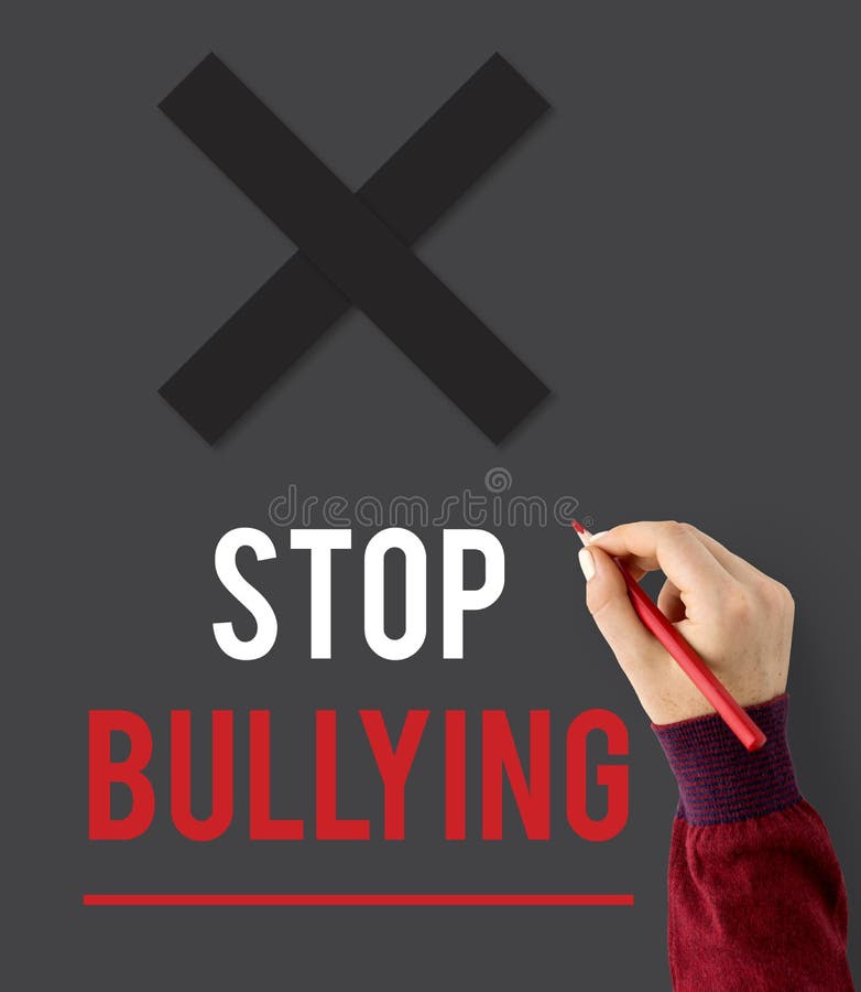 Standing Against a Bullying Problem Stock Image - Image of hands, arms ...
