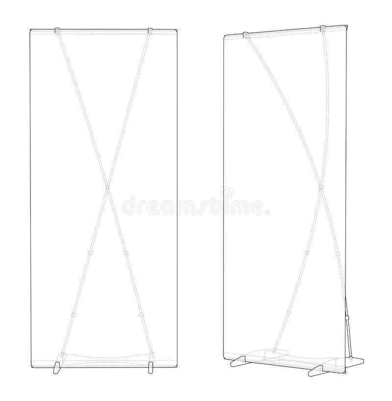 Standing Board Sketch. Vector Stock Vector - Illustration of background ...