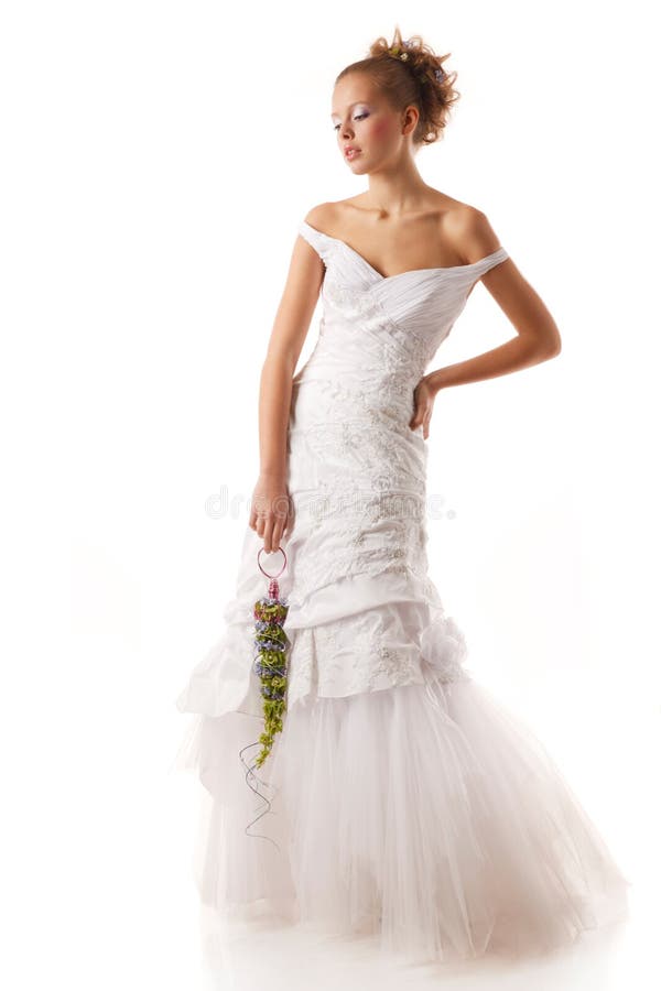 Standing bride stock photo. Image of fair, shoot, caucasian - 28117206