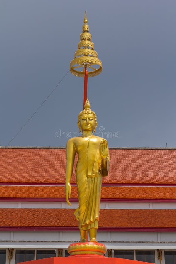 Standing Buddha Statue stock image. Image of chinese - 55485059
