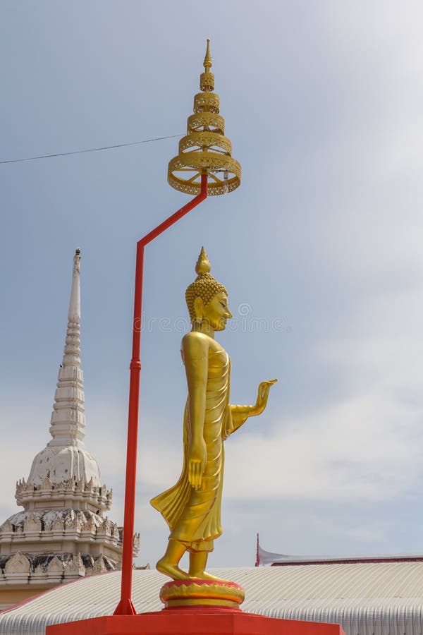 Standing Buddha Statue stock photo. Image of bangkok - 55502116