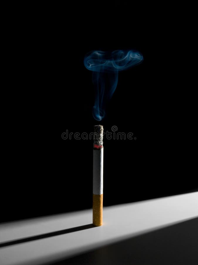 Standing cigarette stock image. Image of dependence, addiction - 5374153