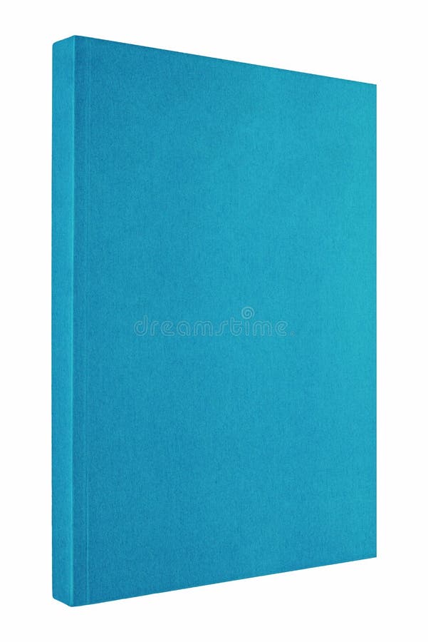 Thick Blue Book Isolated on White Background Stock Photo - Image of ...