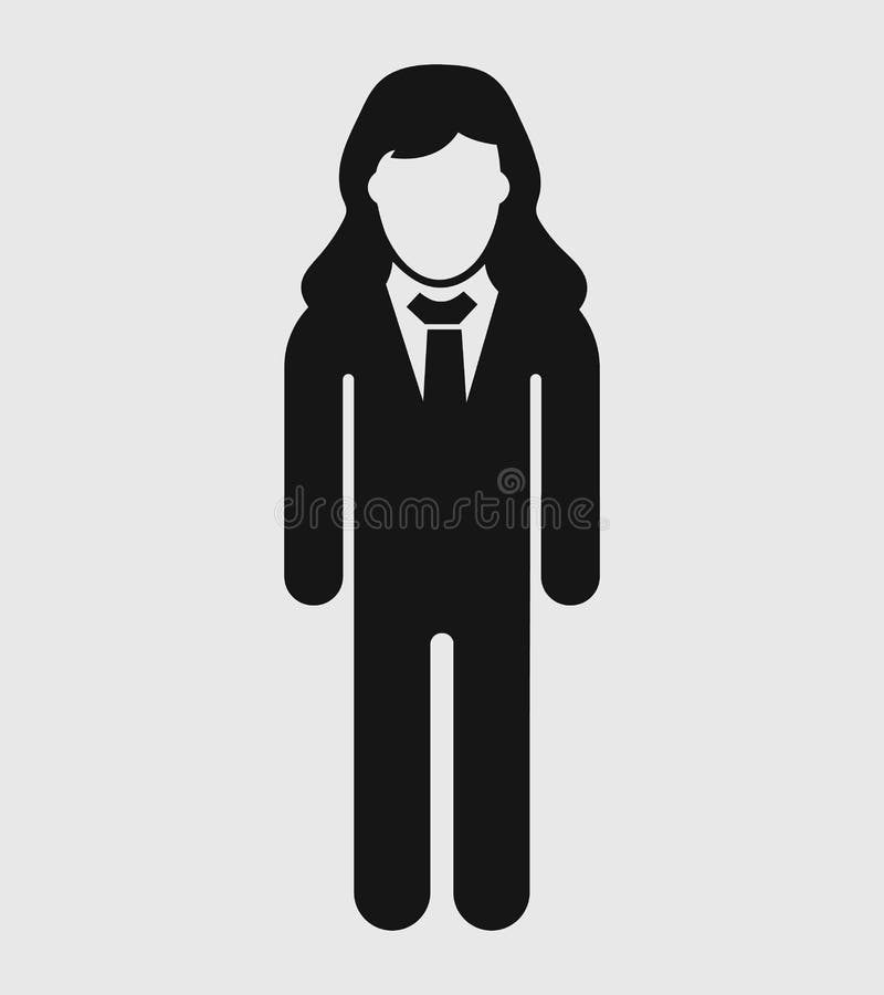 Standing Corporate Woman Icon. Stock Vector - Illustration of company ...