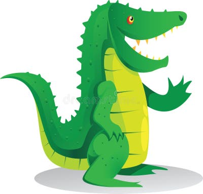 Standing crocodile stock vector. Illustration of predator - 23363607