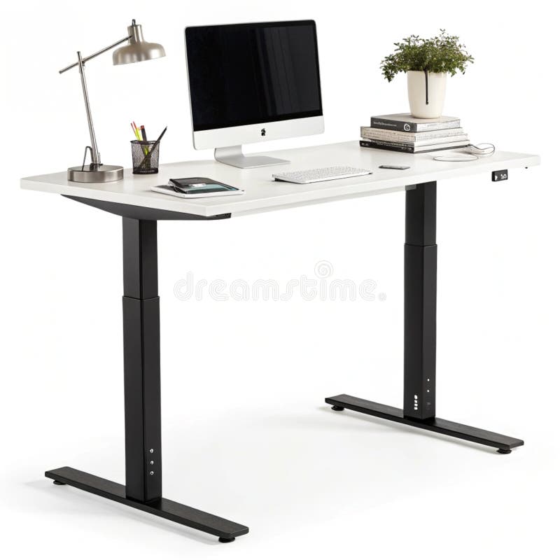 Standing desks vector stock illustration. Illustration of furniture ...