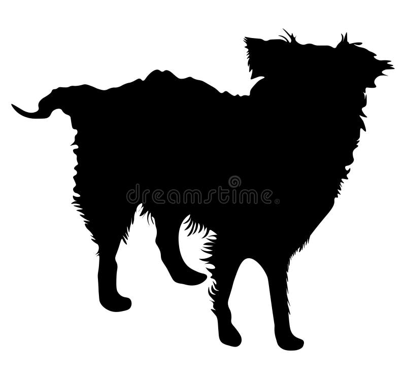 Standing Dog Side View Outline Stock Illustrations – 474 Standing Dog ...