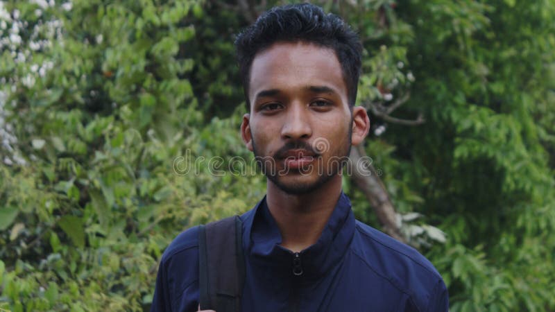 A Standing Emotion Boy, Wearing a Jacket, Looking Face Sad Stock Image ...