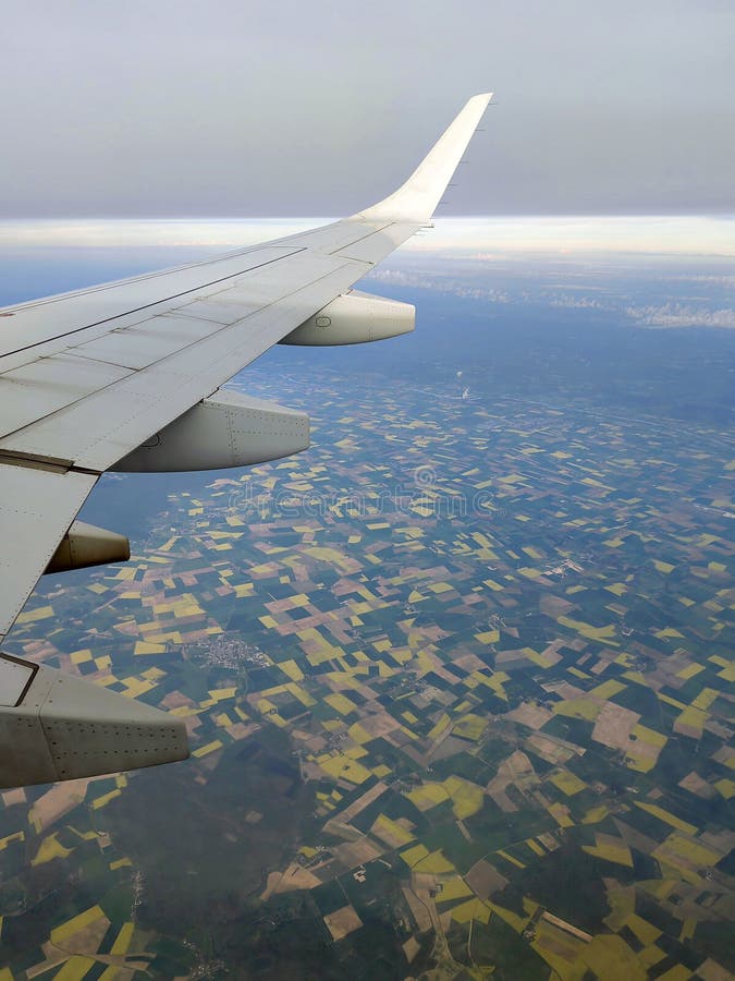 Standing Empty on Top of a Mountain View from a Plane Stock Image ...