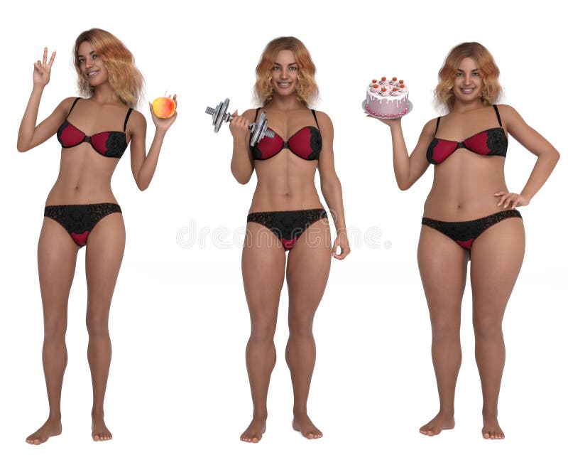 Ectomorph Female Stock Illustrations 95 Ectomorph Female Stock