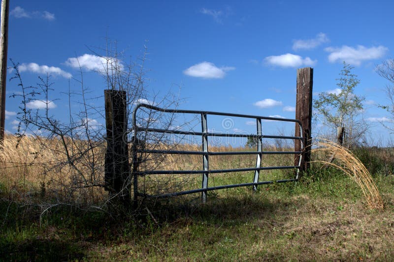 The Dilapidated Gate of the House Made of White Timber Was Closed To ...