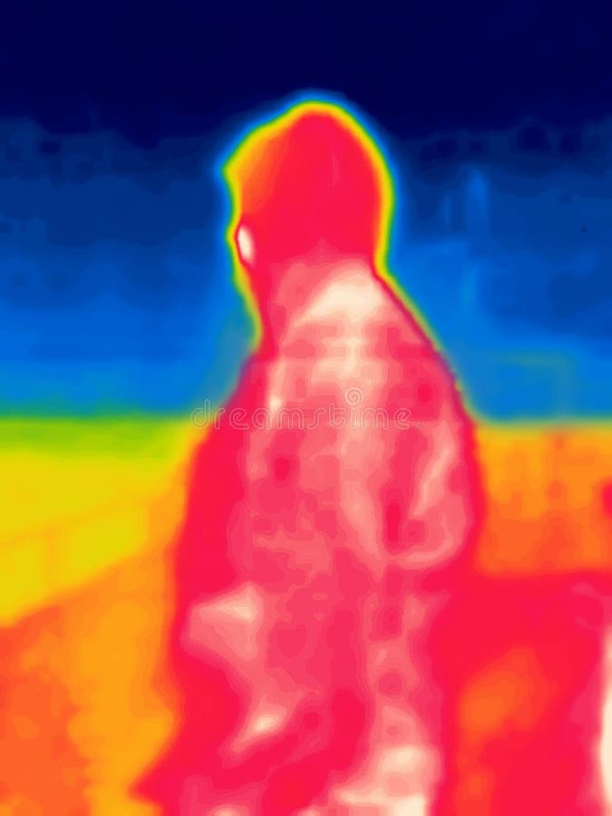 Standing guy infrared stock image. Image of standing - 263105795
