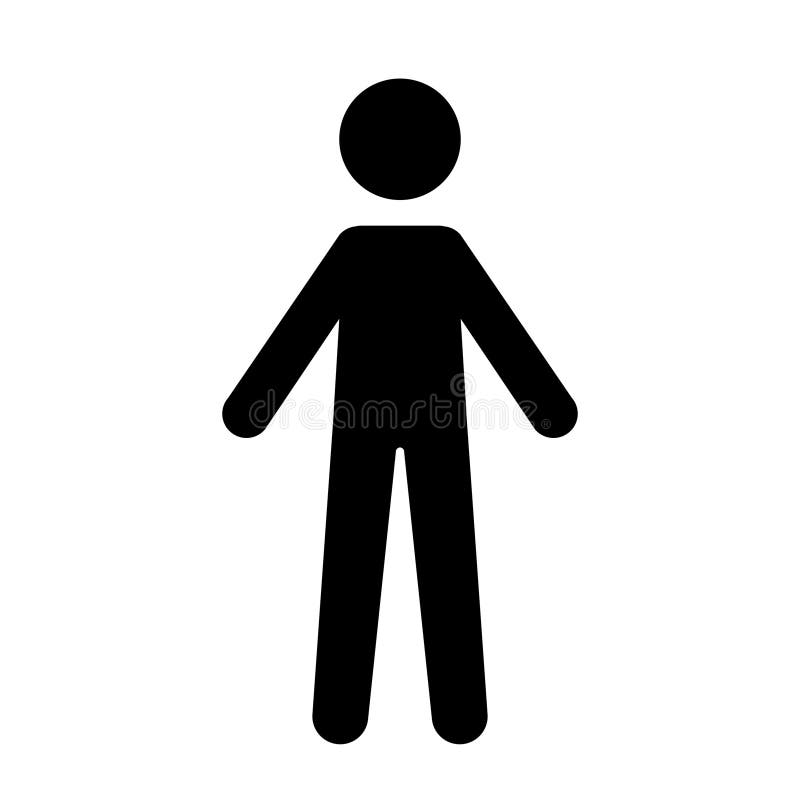 Standing human icon stock vector. Illustration of design - 286405028