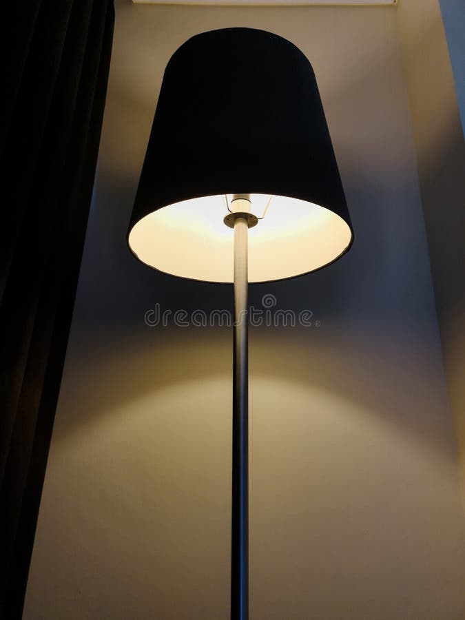 Standing Lamp Inside the Room Stock Image - Image of lighting, lamp ...