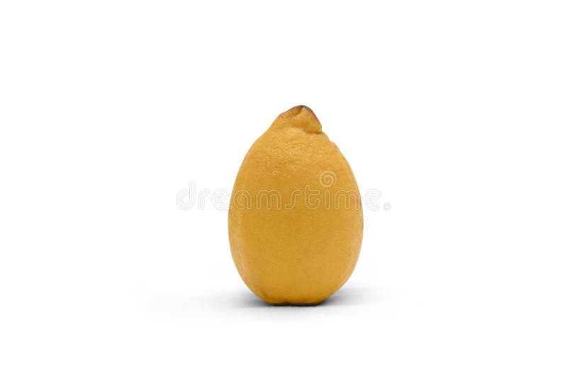 Standing Lemon on White Background Stock Image - Image of eating ...