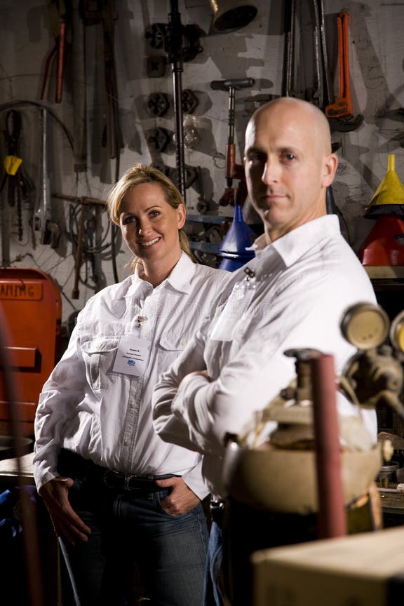 Standing in Maintenance Room Stock Image - Image of industry, storage ...