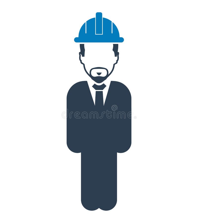 Male Engineer Team Icon. stock vector. Illustration of decoration ...