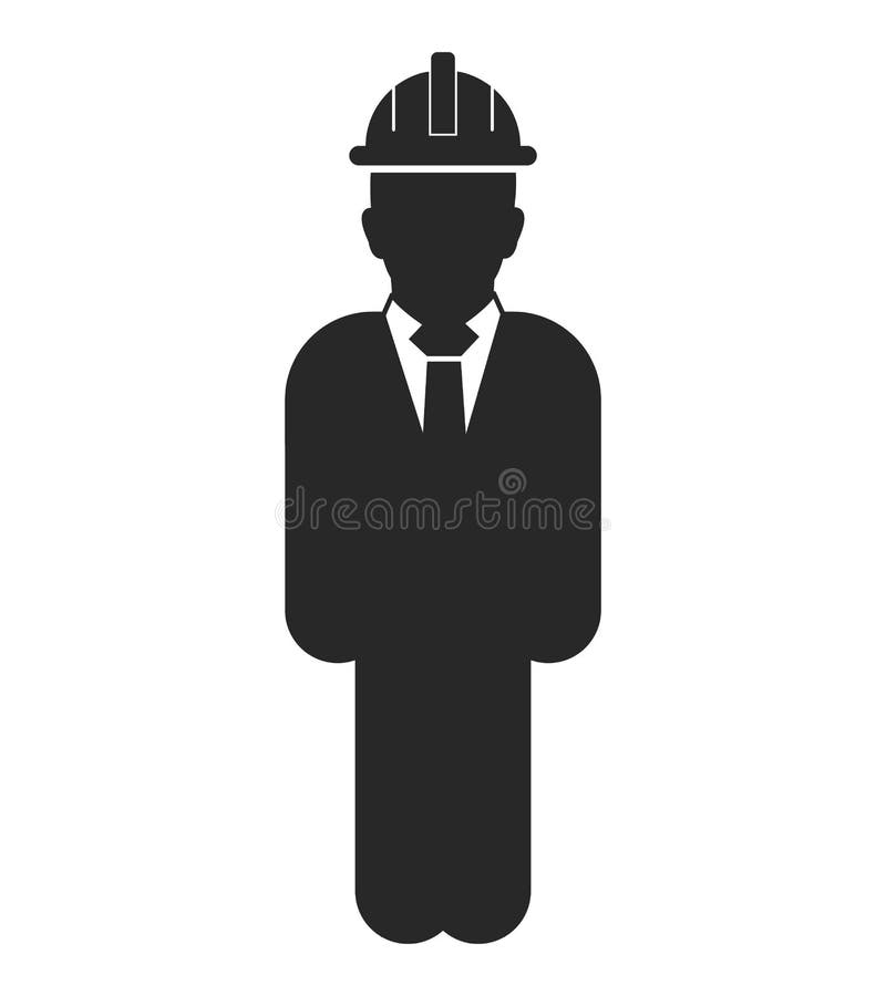 Male Engineer Profile Icon. Stock Vector - Illustration of design ...