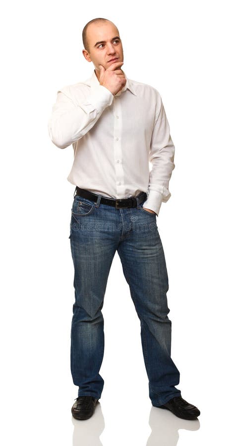Standing man stock photo. Image of looking, adult, caucasian - 20579578