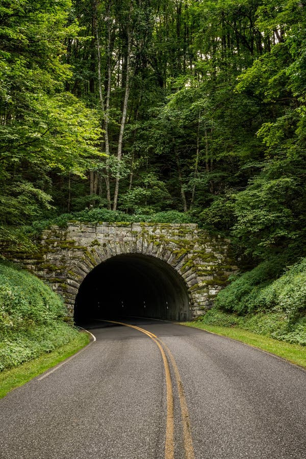 Standing in the Middle of Blue Ridge Parkway Looking Toward Big Witch ...